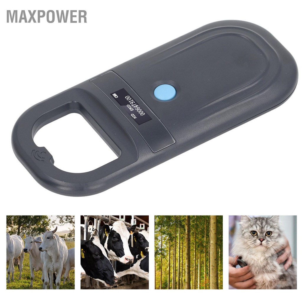 Maxpower สัตว์ ID Reader 134.2KHz ISO11784 85 FDX B EMID สัตว์เลี้ยง ...