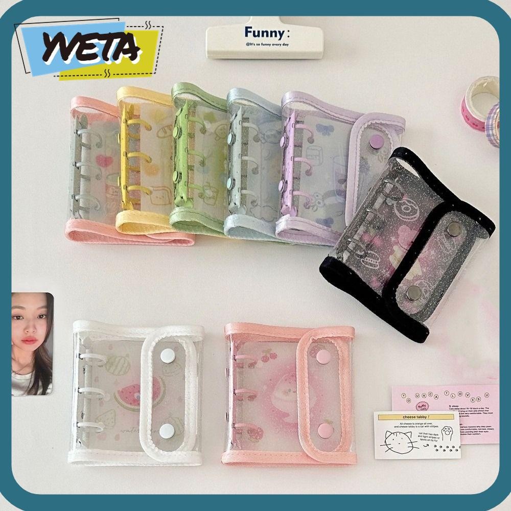 Yveta Binder อัลบั้มภาพ, 3 หลุม PVC Kpop Photo Card Binder,กันน้ําขนาดใหญ่ความจุการ์ดไอดอลรวบรวม ...