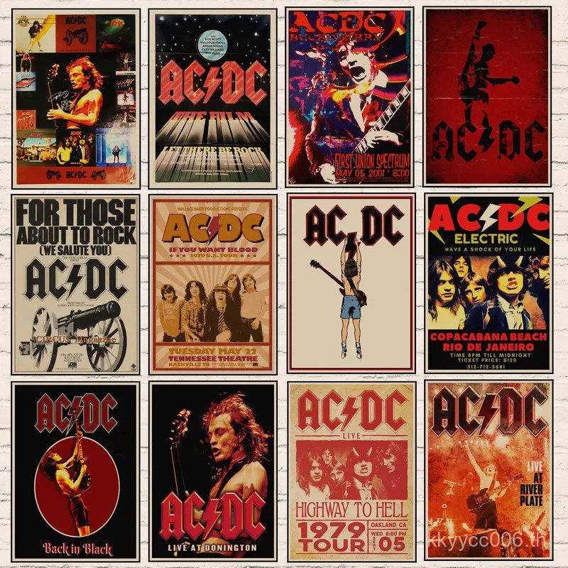 53การออกแบบ acquer DC band Retro โปสเตอร์ ROCK homedecal Art ภาพวาด ...