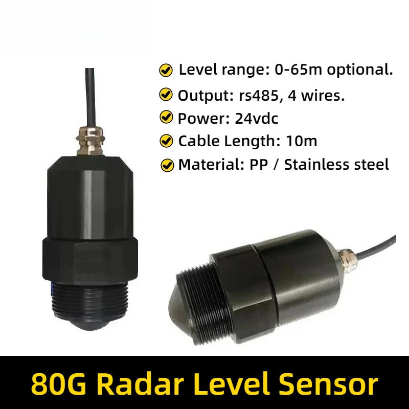 RS485 Radar level Sensor Probe 0-65M Stainless steel explosion-proof ...