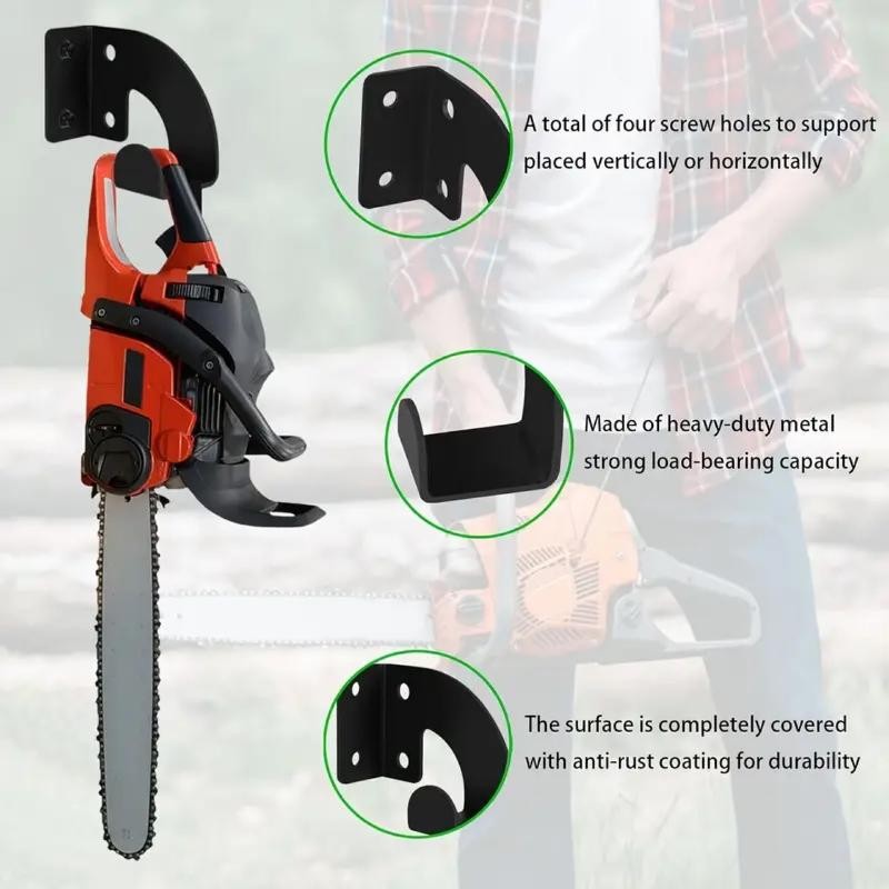 SETH Chainsaw Wall Mount Holder โลหะ Heavy Duty Chainsaw Hooks Wall ...