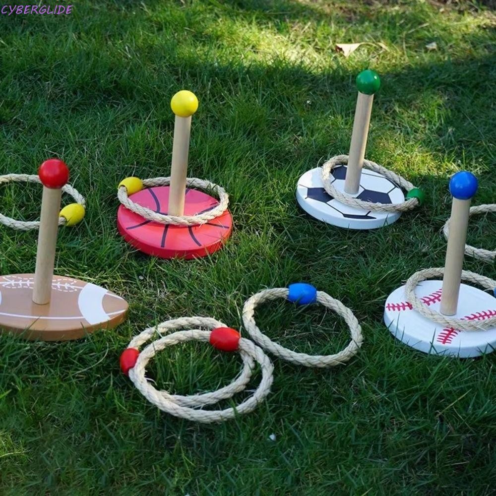 CYBERGLIDE Themed Rope Ring Toss Game, Sensory Play Tosing Toy Ring ...
