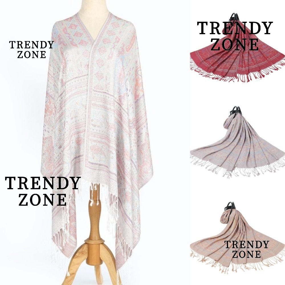 ผ้าคลุมไหล่แคชเมียร์ยาว สไตล์โบฮีเมียหรูหรานุ่ม ขนาด 200x70 ซม. | Shopee Thailand