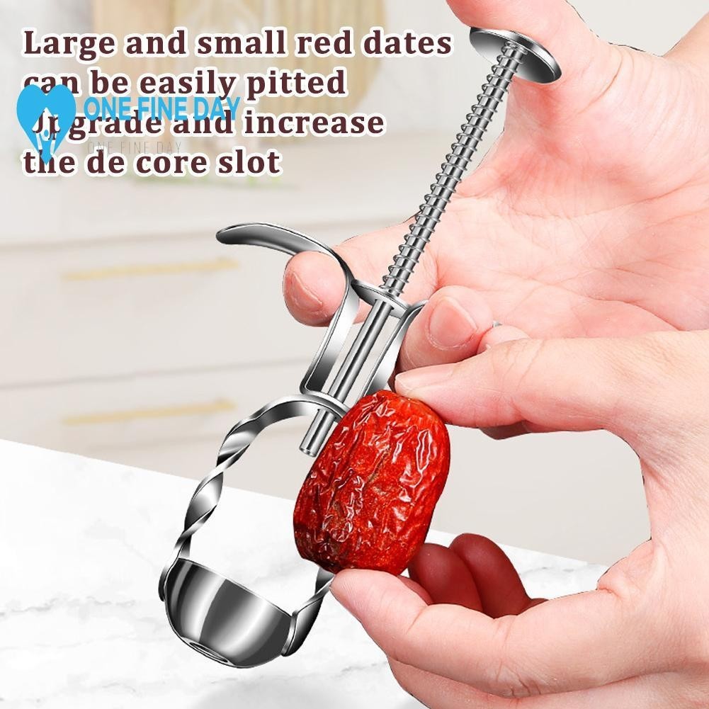 สแตนเลสผลไม้ Pitter Corer บ้านครัวผลไม้ Push Out Remover Core ...
