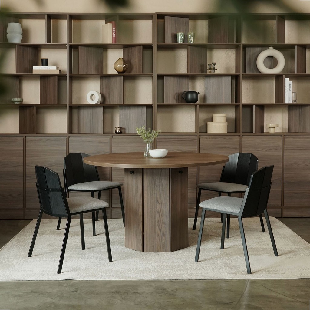 HARV โต๊ะกินข้าว BOLE Dining Table W120xD120xH75 รุ่น T122 | Shopee ...