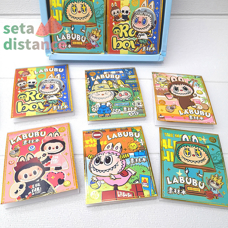 [Setad] 12 แผ่นทอง Stamped Bean Book หนังสือสติกเกอร์น่ารัก Series ...