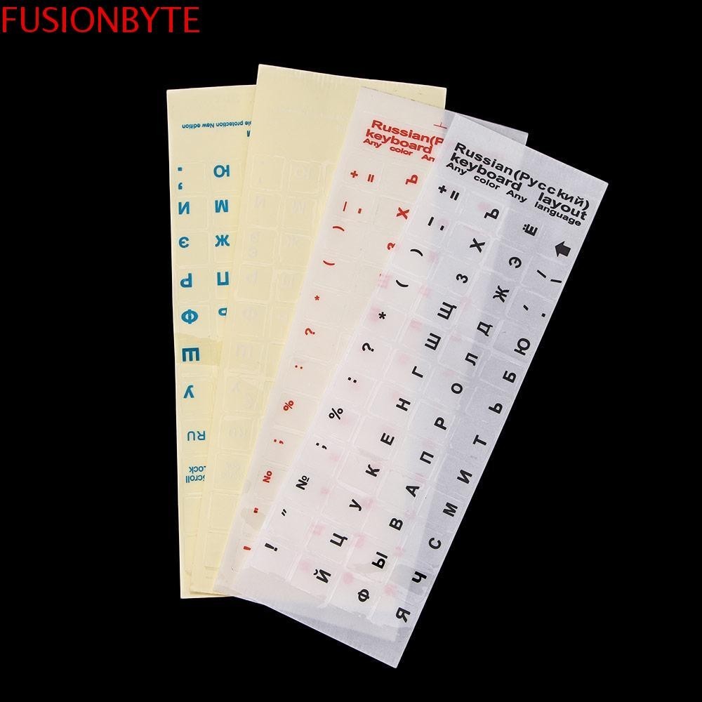 สติ๊กเกอร์คีย์บอร์ด FUSIONBYTE 10 นิ้วไม่มีตัวอักษรหลายสีโปร่งใส | Shopee Thailand