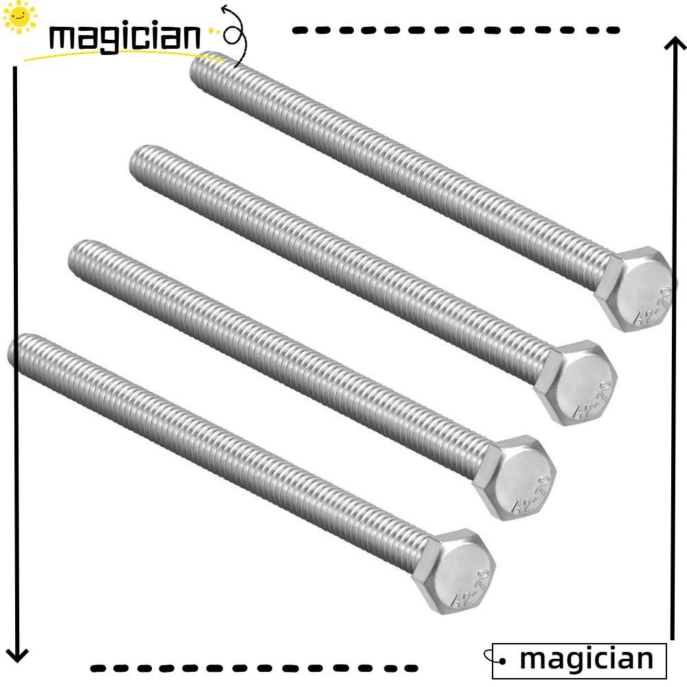 Mag 4pcs Hex Bolts, M6/M8/M10 M8x130 มม.สกรูหกเหลี่ยม Bolt,ความต้านทาน ...