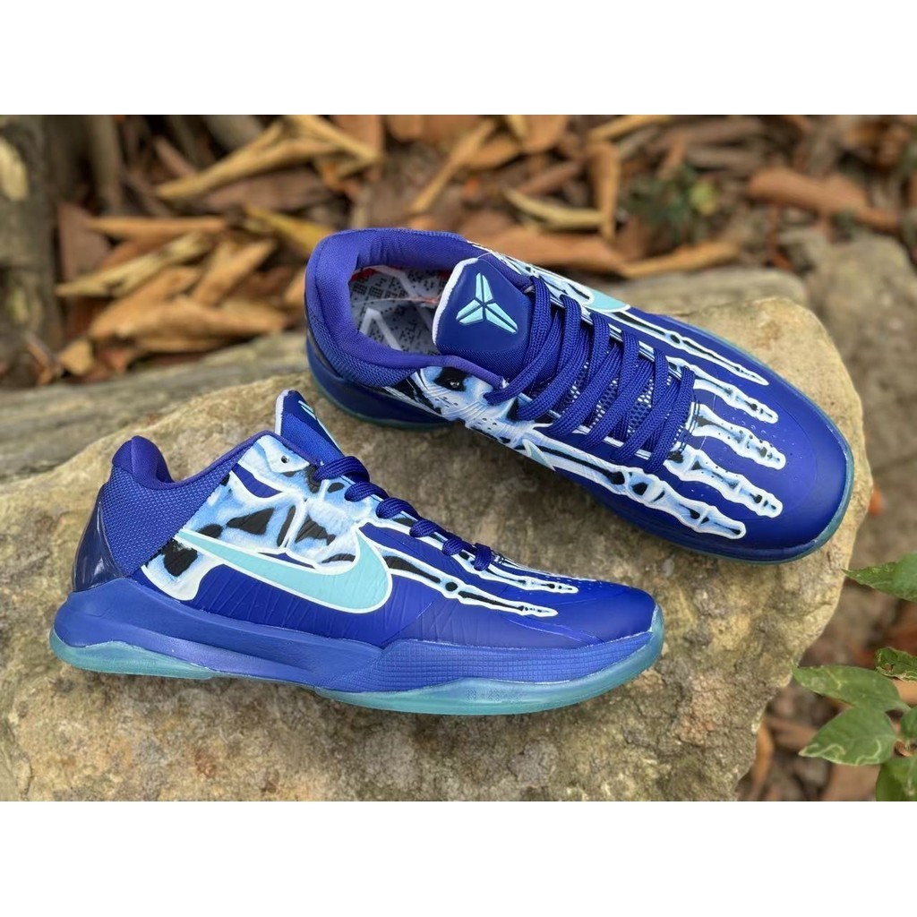 รองเท้าบาสเก็ตบอล Kobe Kobe รุ่นที่5 zk5สีดำและสีขาวบรูซลีต่อสู้จริง ...