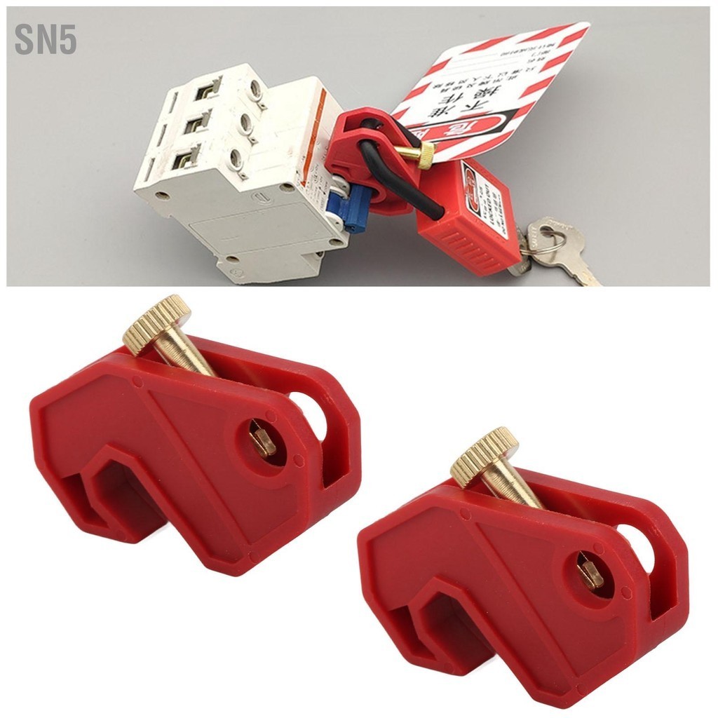 SN5 2 ชิ้น Circuit Breaker Lockout อุปกรณ์ไนลอนฉนวนความปลอดภัยล็อค Universal Single | Shopee ...