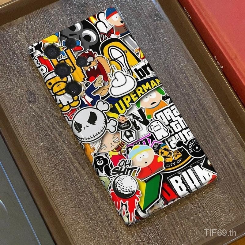เคสมือถือ Samsung ลายการ์ตูนหัวกะโหลกอเมริกันสำหรับ S23 ultra A34 5G S23 ultra A34 5g เคสป้องกัน ...