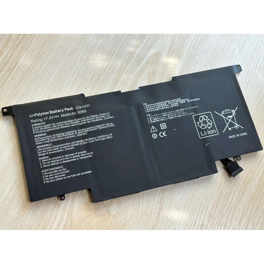 New C22-UX31 แบตเตอรี่แล็ปท็อป for ASUS Zenbook UX31 UX31A UX31E UX31E ...