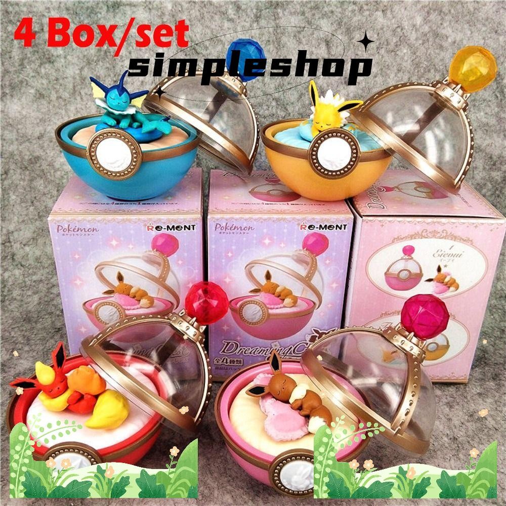 Simple 4Box/Set ตุ๊กตา Elfin นอน, Kawai PVC Dreamy Elves Ball Box ไข่กล่องน่ารักลึกลับ | Shopee ...