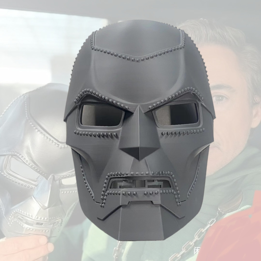 MARVEL Doctor Doom Mask 3D หมวกกันน็อคพิมพ์ลาย Avengers:doomsday ...