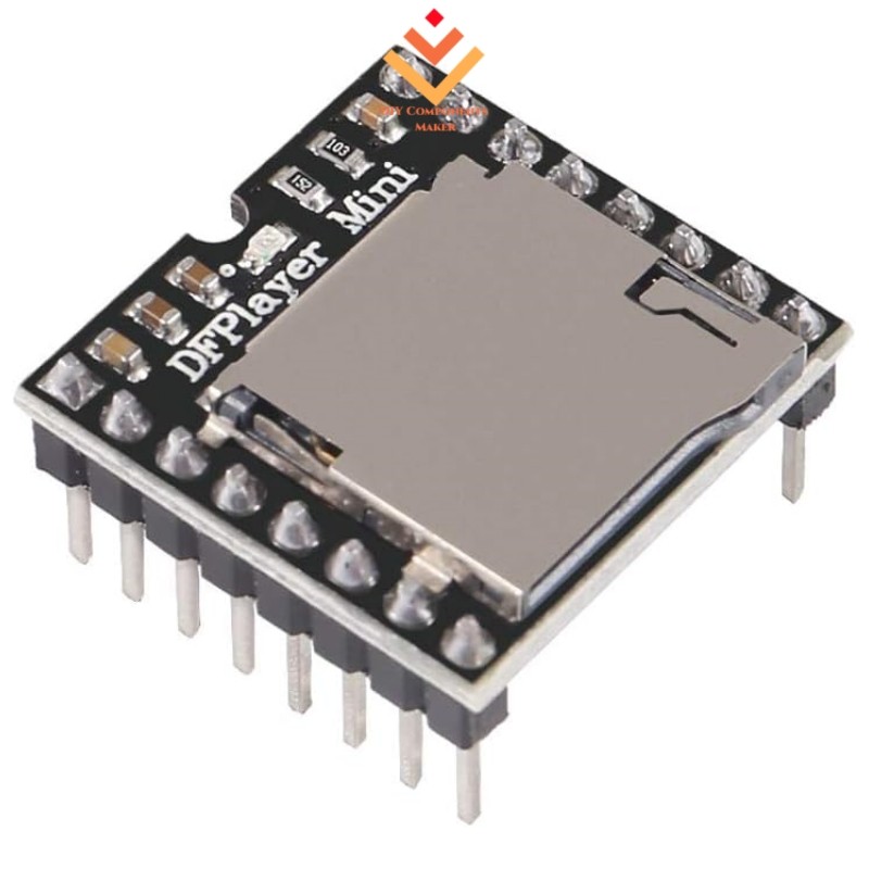 Tf Card U Disk Mini Mp3 เครื่องถอดรหัส Wmv โมดูลเสียง Dfplayer สําหรับ Arduino Shopee Thailand