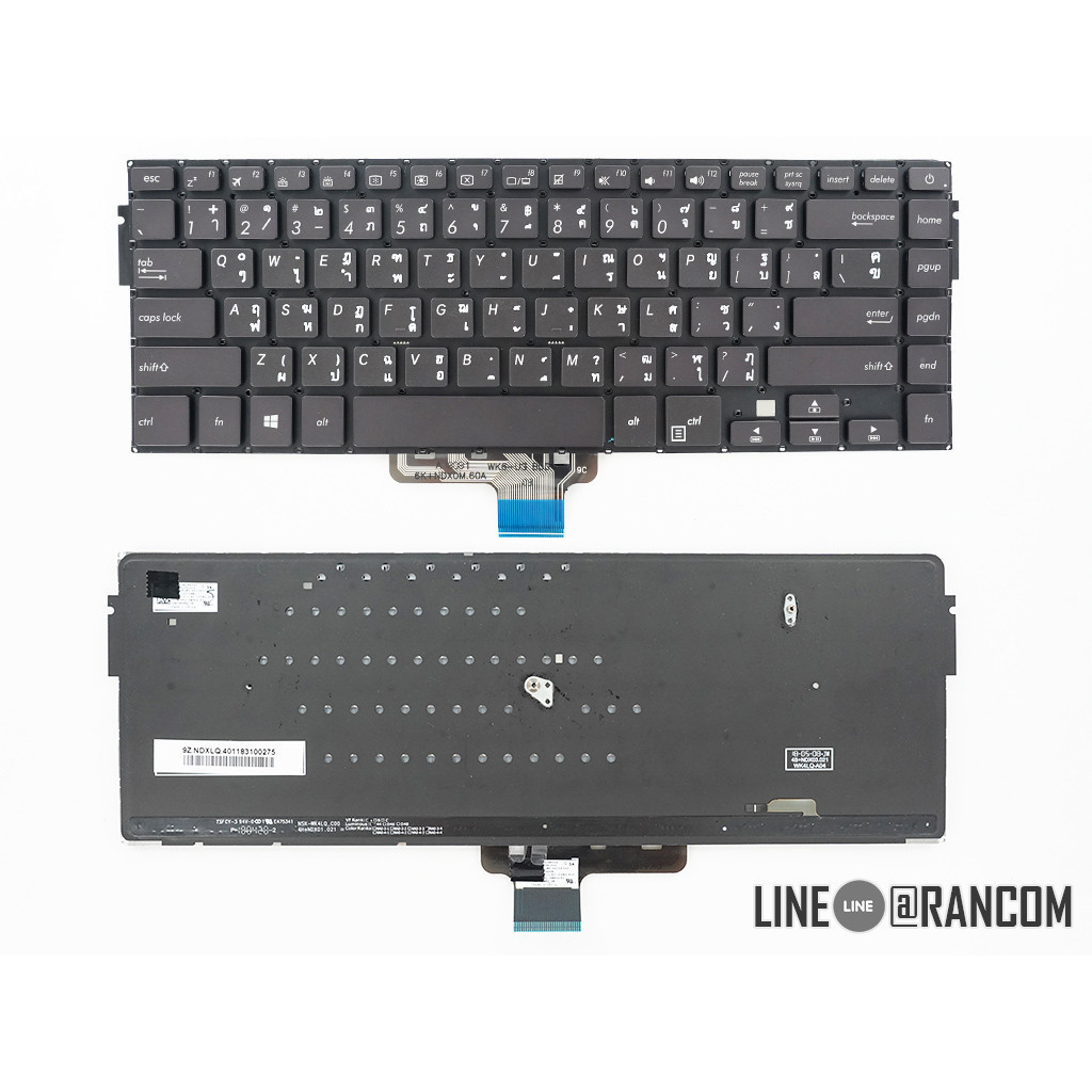 คีย์บอร์ด ASUS VIVOBOOK S15 S510U X510U ไทย อังกฤษ KEYBOARD | Shopee ...