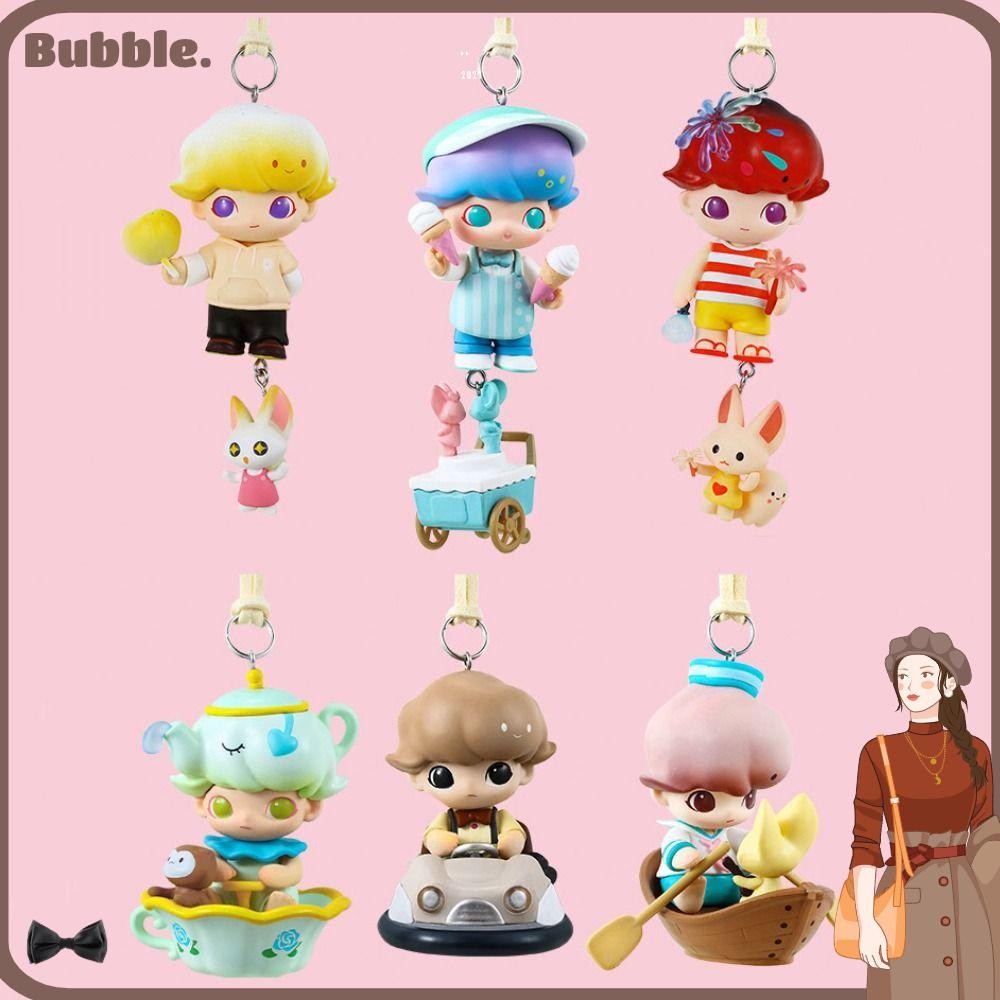 Bubble POP MART DIMOO Dating Series, จี้รถน่ารัก, แฟชั่นกล่อง PVC ...