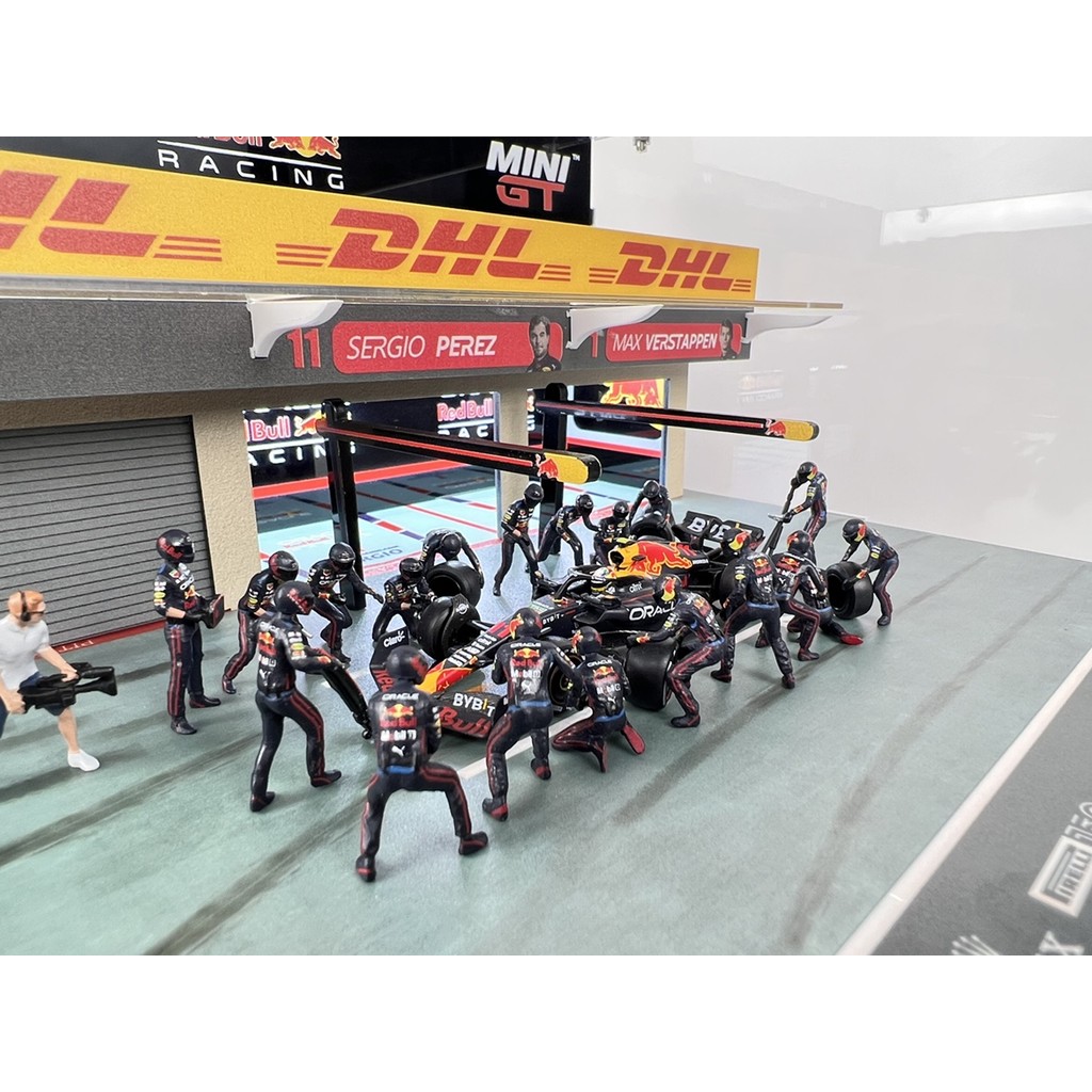 กล่องเก็บของโมเดลรถ อะคริลิค minigt F1 Red Bull Matching Scene Display ...