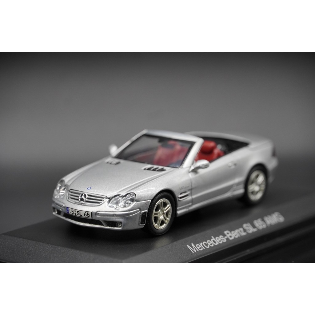1/43 Norev Mercedes-Benz SL 65 AMG Sports Car Silver Classic Model ...