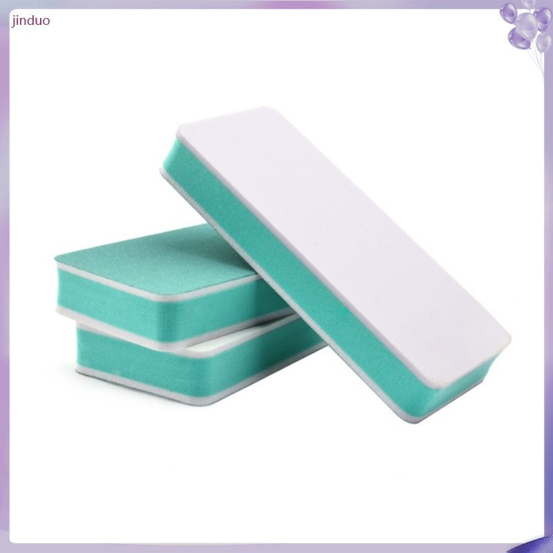 5 ชิ้นล้างทําความสะอาดได้ 2-Way Nail Shiner ฟองน้ําตะไบเล็บบัฟเฟอร์เล็บ ...