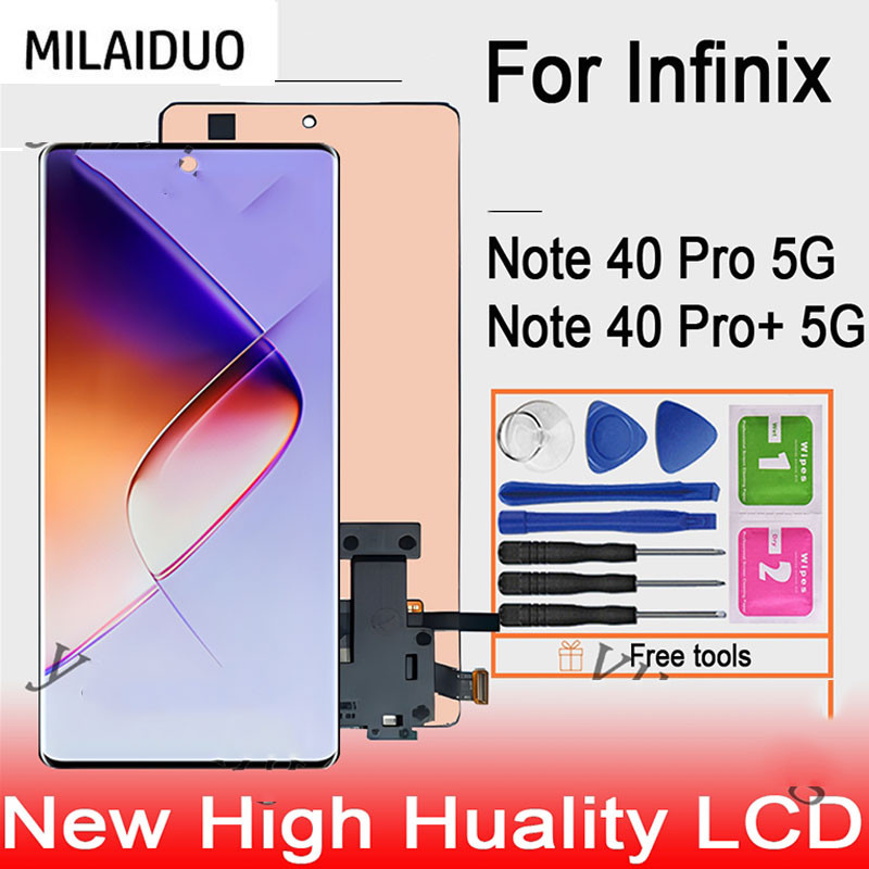 Original AMOLED Infinix Note 40 Pro 4G X6850/หมายเหตุ 40 Pro 5G X6851 ...