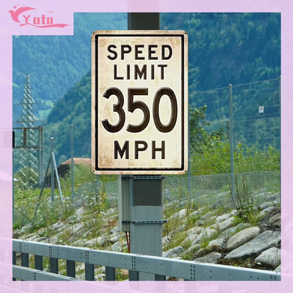 [Yotable.th] Vintage Metal Speed Limit Tin Sign ภาพวาดเหล็กสี่เหลี่ยม ...