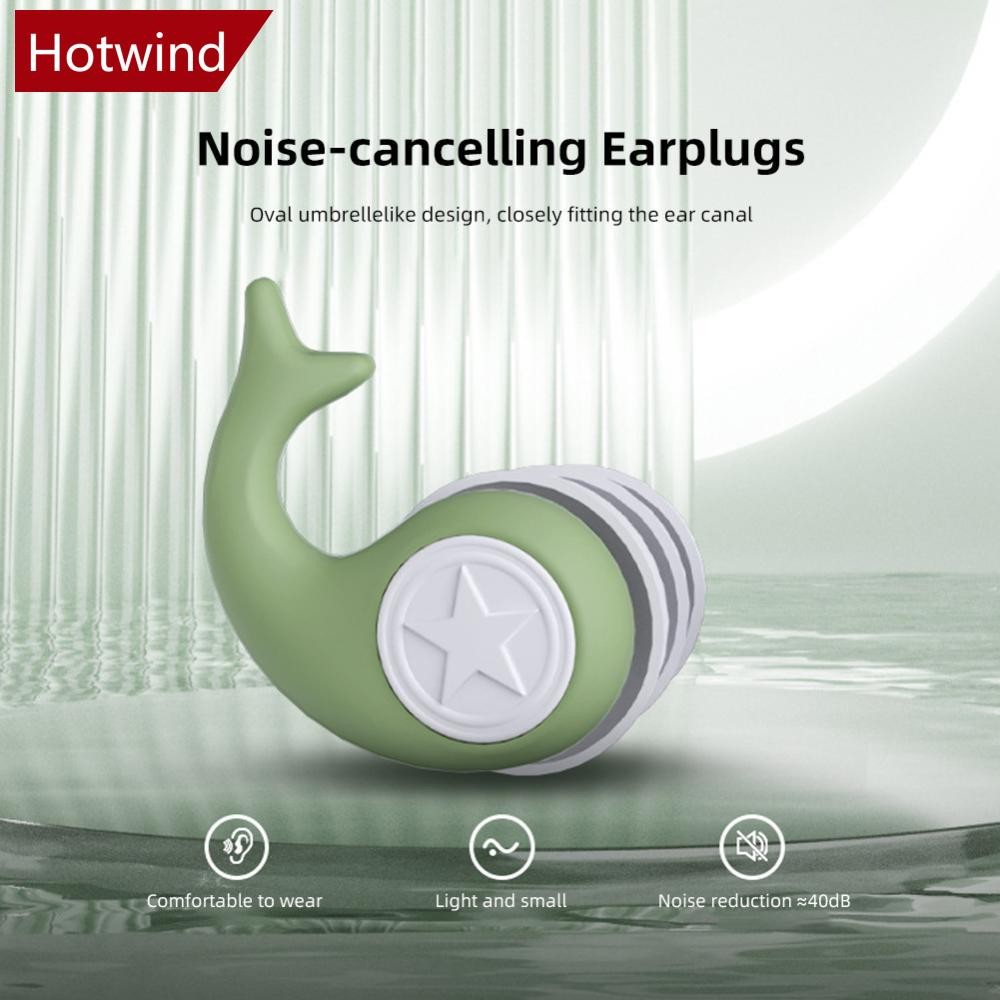 Hotwind นุ่มสามชั้นซิลิโคน Soundproof ลดเสียงรบกวนปลั๊กอุดหูสบายล้างทําความสะอาดได้ Anti-Noise ...