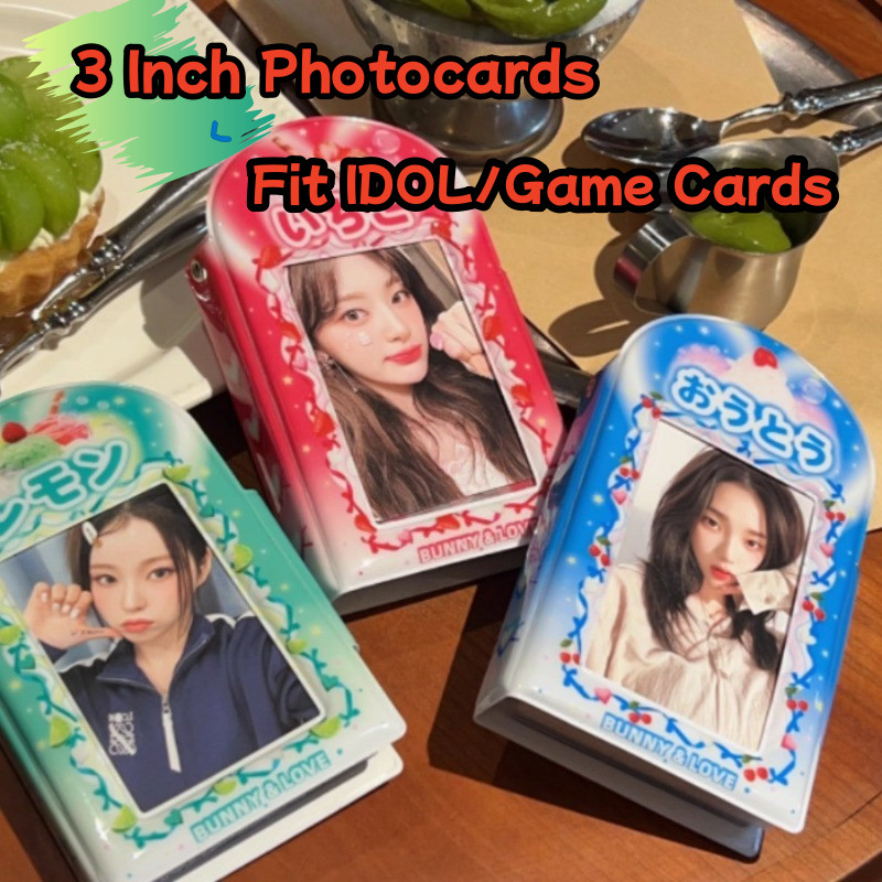 Kawaii K-pop IDOL Card Binder 3 นิ้ว/2R Photocards อัลบั้ม 32 กระเป๋าอะ ...