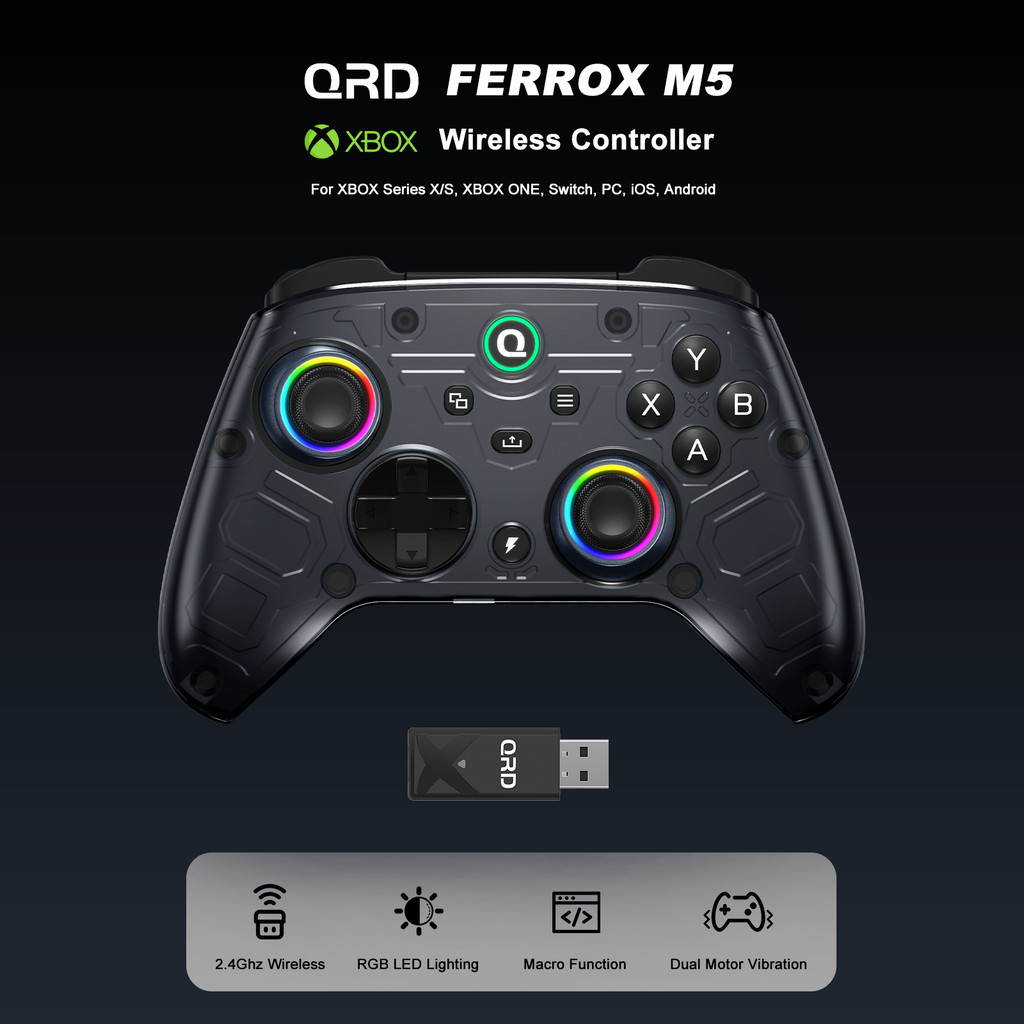 QRD FERROX M5 Xbox Controller เกมแพดไร้สายสําหรับ Xbox Series X Xbox ...