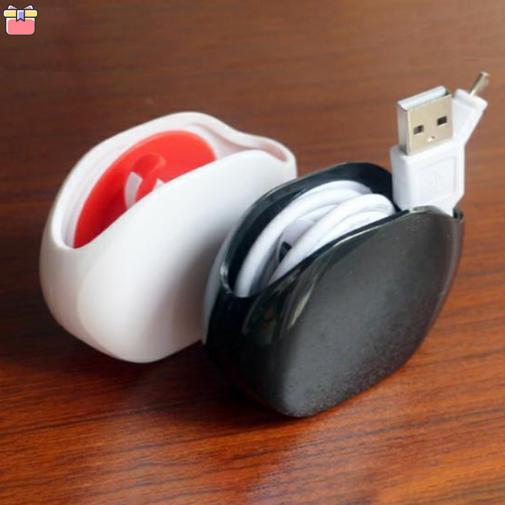 สายเคเบิลหูฟังอัตโนมัติ Retractor Usb Data Cable Reel ฝาครอบป้องกันม้วน ...