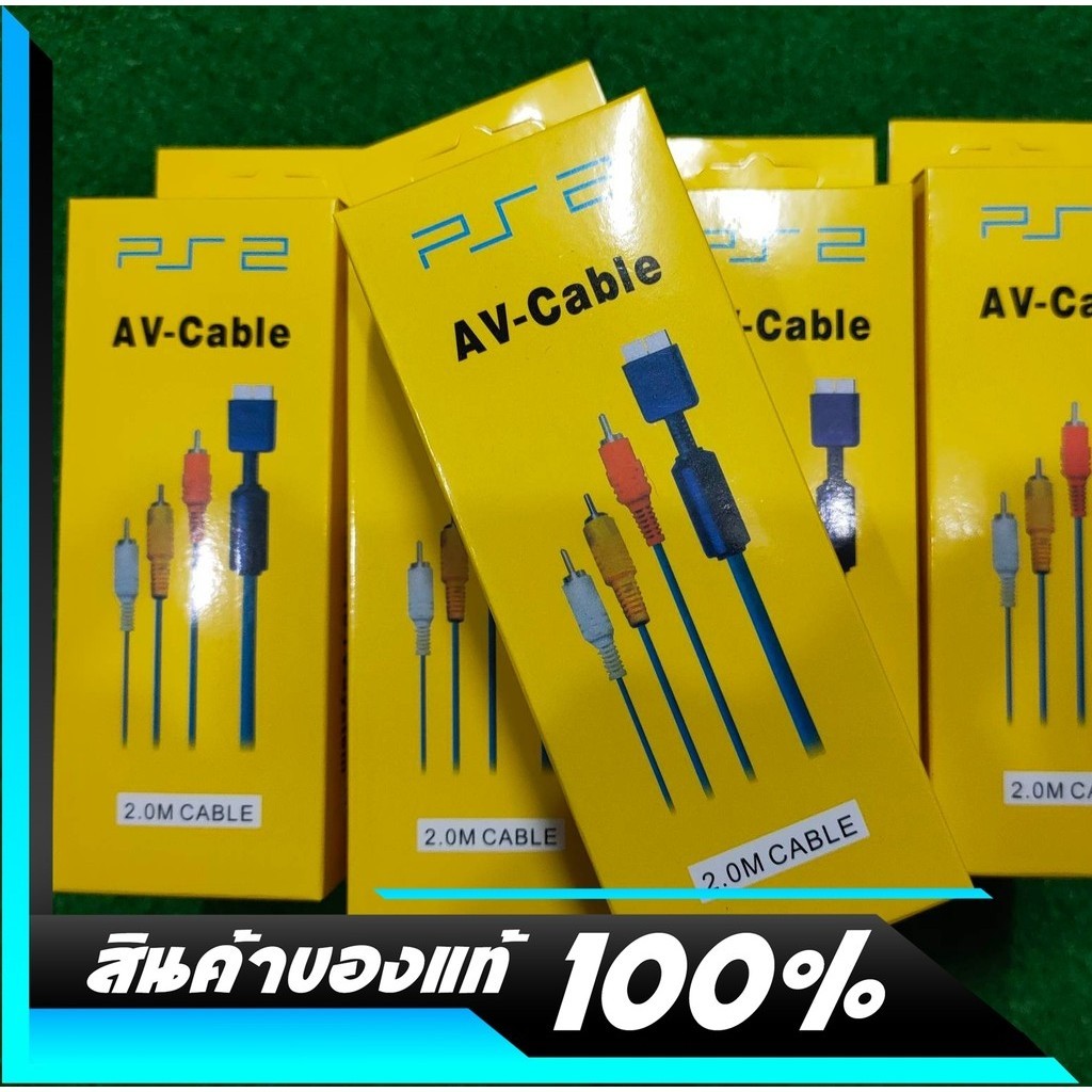 (ส่งด่วน) Original Sony สาย AV สำหรับ PS1 PS2 PS3 สินค้าคุณภาพดี พร้อม ...