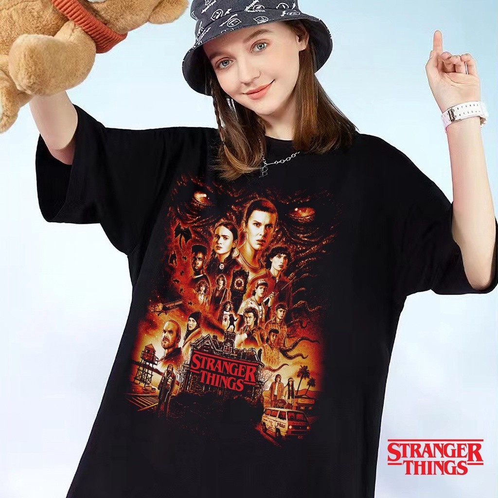 คอลเลคชั่นเสื้อเชิ้ต STRANGER THINGS ซีซั่น4 เสื้อ การ์ตูน หนาๆ เกาหลี ...