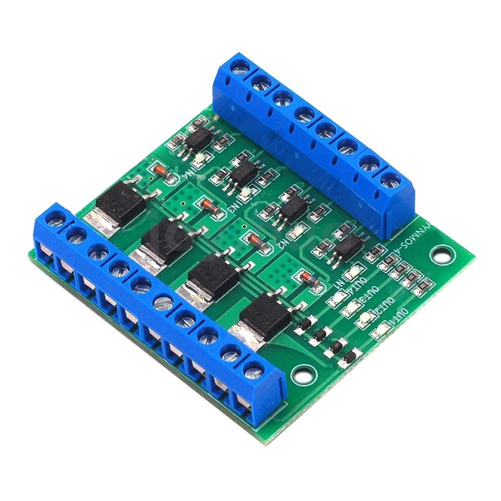 4-channel MOS FET PLC เครื่องขยายเสียงโมดูล PWM 3-20V ถึง 3.7-27V DC ...