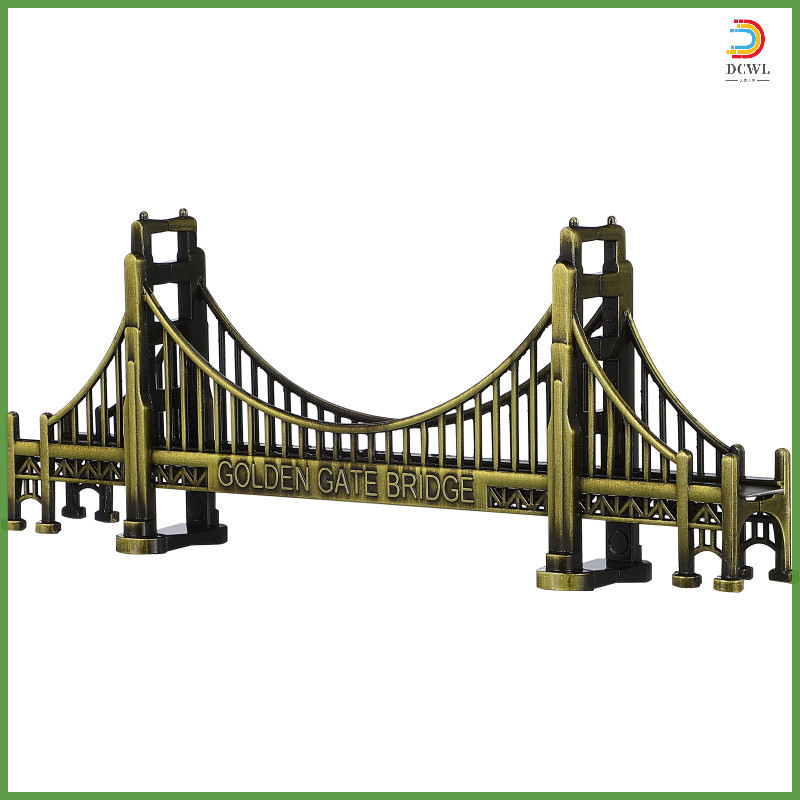 Golden Gate Bridge Model US Building Desktop Ornament Vintage Decor ...
