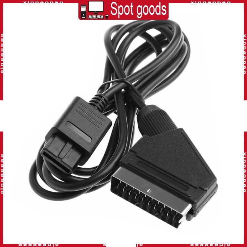 Xi SCART AV Connector สายตะกั่วสายไฟ Fit สําหรับ N64 SNES SFC GC Retro ...