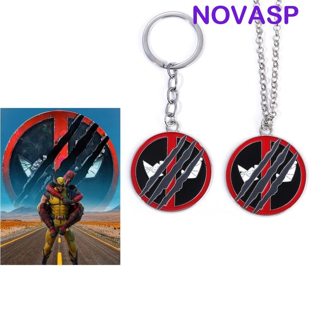 Novasp รอยขีดข่วนโลหะ Neckless, Deadpool & Wolverine อุปกรณ์ต่อพ่วง ...
