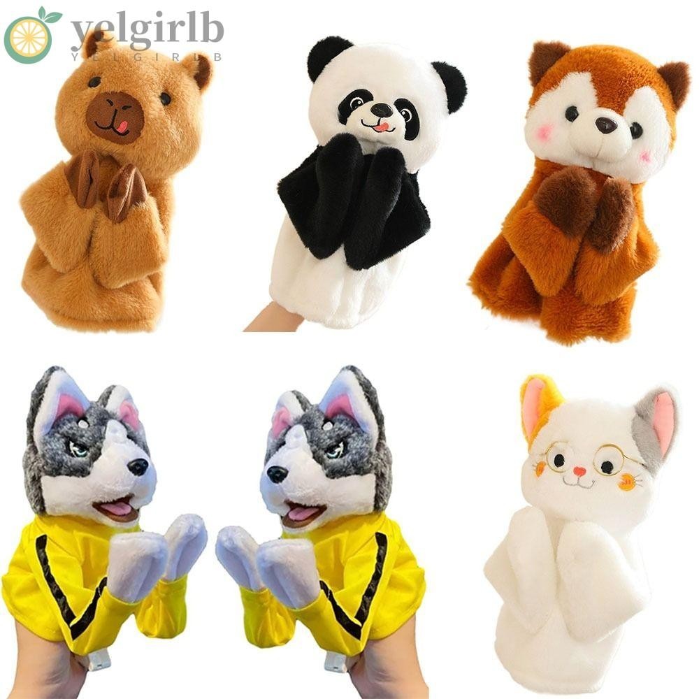 Yelgirlb 1/2 ชิ้น Husky Vocal Hand Puppet, Battle Plush Boxing Dog ...