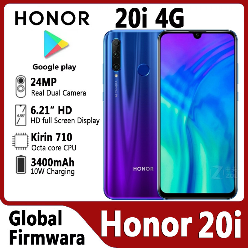 Honor 20i สมาร์ทโฟน global firmware CPU Maisi Qilin 710 ซิมการ์ดคู่ Android 9.0 6.21 นิ้วกล้อง ...