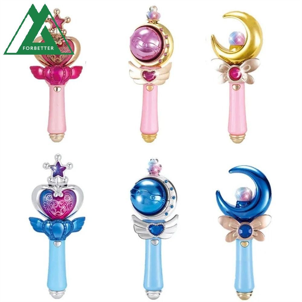 Forbetter สาว Magic Wand, ไฟ Led เอฟเฟกต์เสียง Moon Fairy Stick, ฮา ...