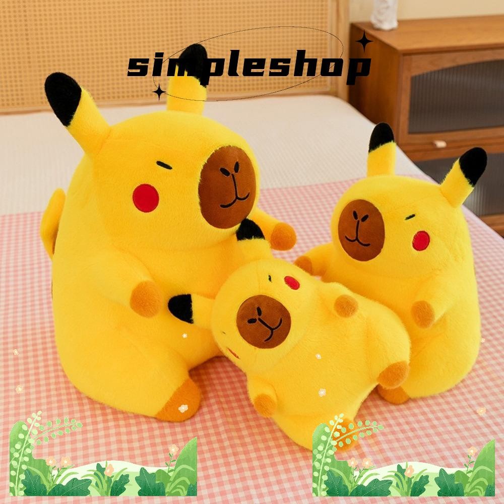 Simple Capybara ของเล่นตุ๊กตา, Giant Pikachu รูปร่างกอดหมอน Body นุ่ม ...