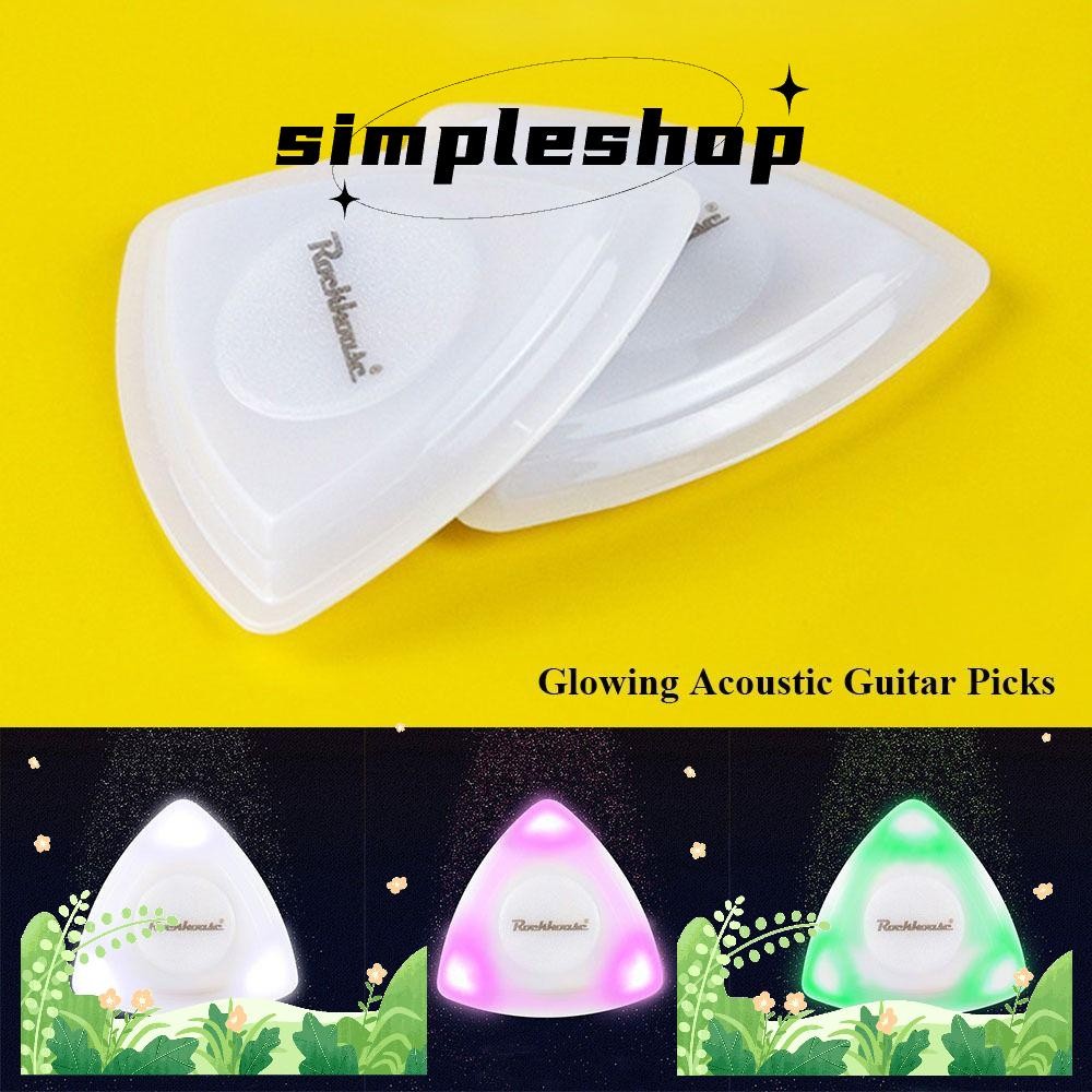 Simple Acoustic Guitar Picks ไฟ LED Touch Electric Guitar Part Luminous ...
