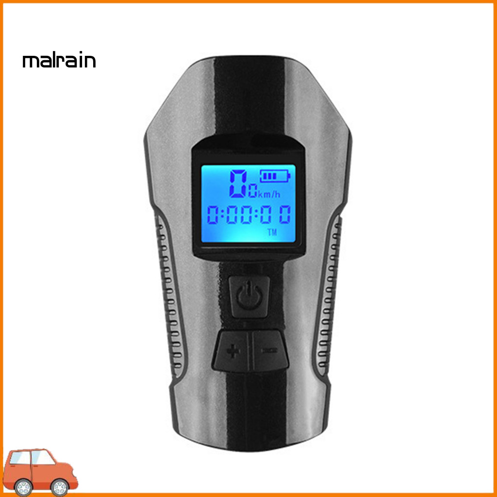 [Ma] จักรยาน USB ไฟหน้ากันน้ําแบบชาร์จไฟได้โคมไฟหน้าแตร Speedometer ...