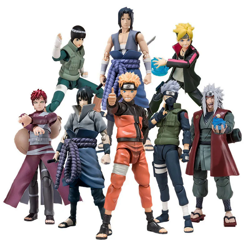 Bandai SHF Naruto SHF Action Figures Kakashi Gaara Jiraiya Uchiha ...