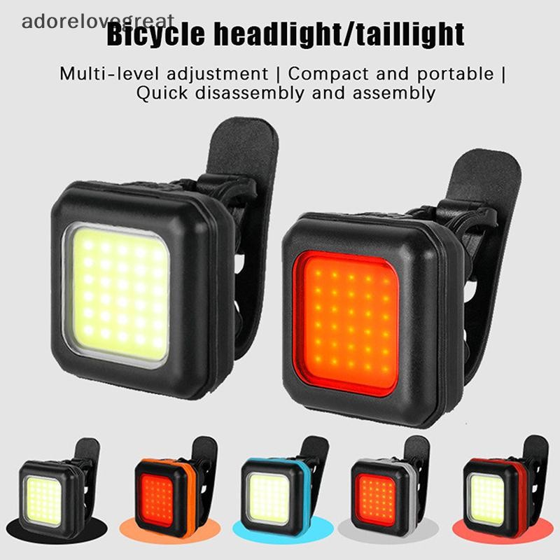ไฟจักรยาน LED Multifunction Front & Rear Light ชาร์จ Type-C DRG ...