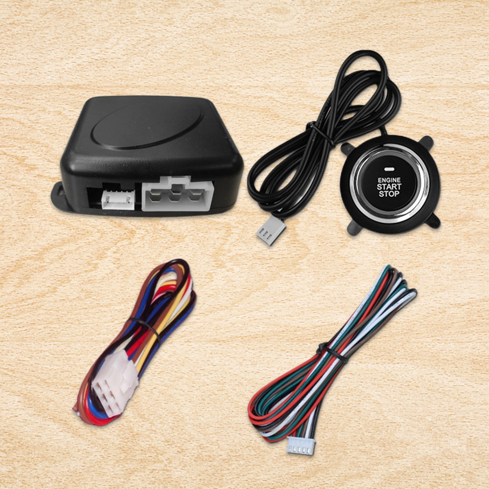 12V รถ One Key Start System รีโมทคอนโทรล Keyless Entry System อุปกรณ์ ...