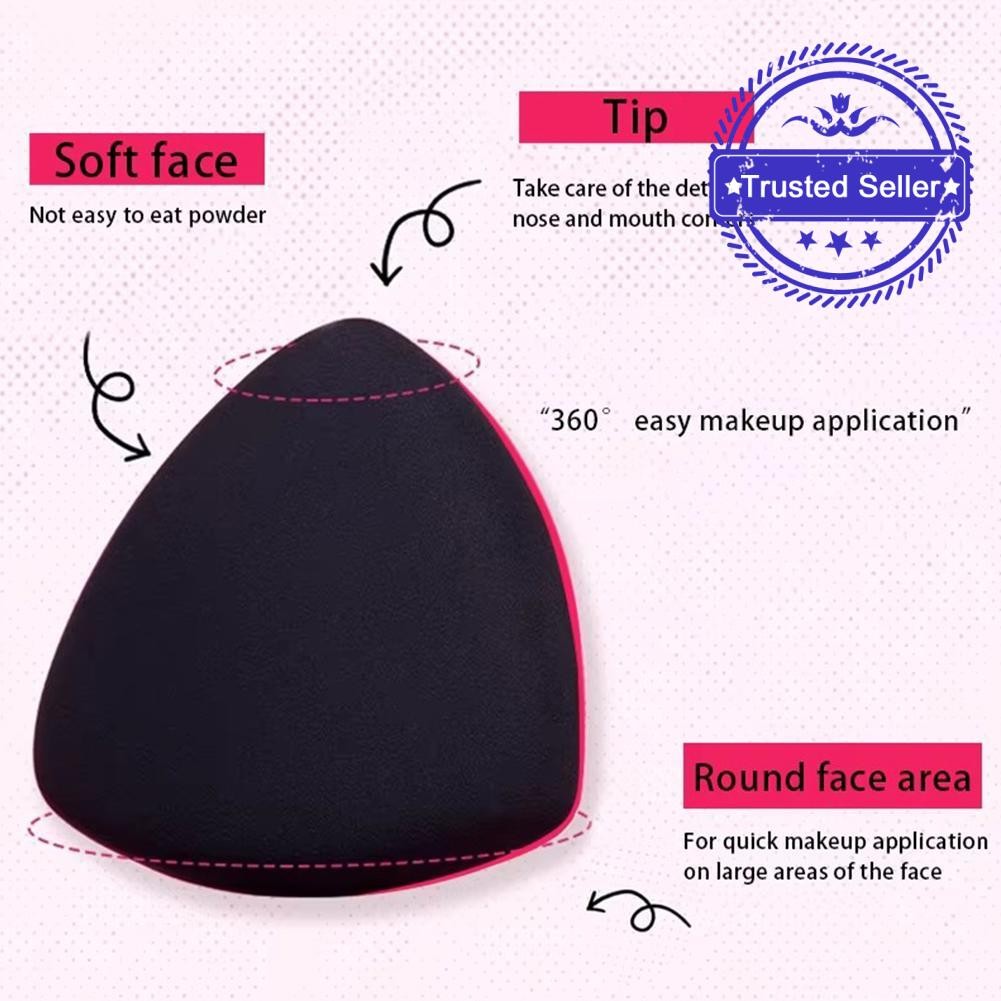 I Love Me Pink Black Pineapple Powder Puff Dry Dual Women And Wet Use ...