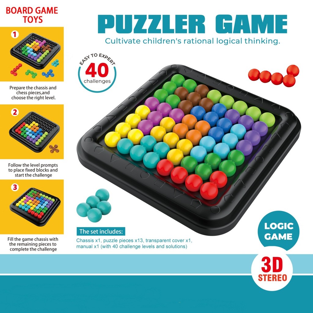Intelligence Magic Bead Pyramid IQ Thinking Training Battle เกมการศึกษา ...