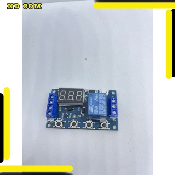 สุดคุ้ม! DC 6-30V ไฟ LED รีเลย์หน่วงเวลาดิจิตอลทริกเกอร์วงจรตั้งเวลาหน่วงเวลาสวิตช์แผงวงจรโมดูล ...