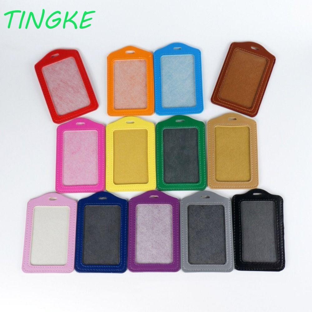 ที่ใส่ป้าย TINGKE, กล่องใส่บัตรสีสันสดใส, กระเป๋าใส่บัตรรถบัส, นามบัตร ...