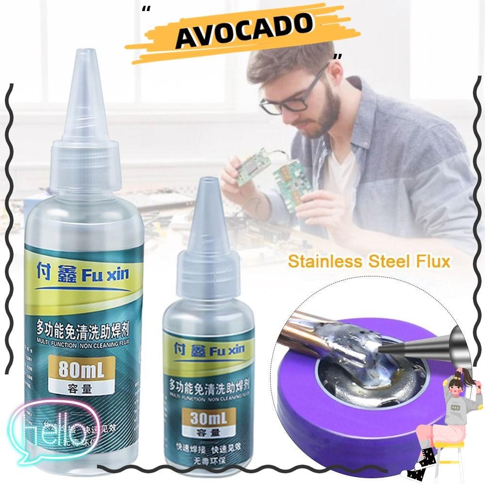 Avocar สแตนเลส Flux, Quick Repair 30ml 80ml ทําความสะอาดฟรีบัดกรี Flux ...